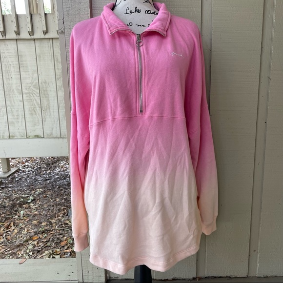 PINK Victoria's Secret | Sweaters | Victorias Secret Pink Half Zip ...